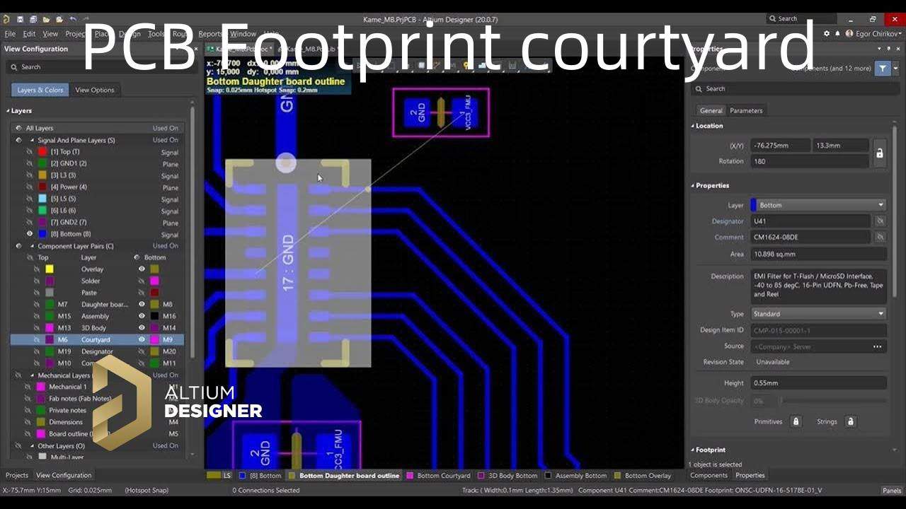 What is PCB Footprint Courtyard ? (Types and Tips) - RayPCB