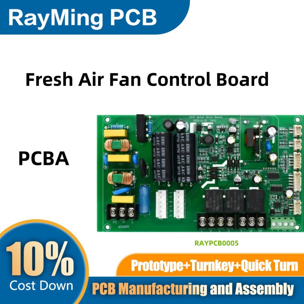 RayMing Fresh Air Fan Control Board Manufacturing - RayPCB