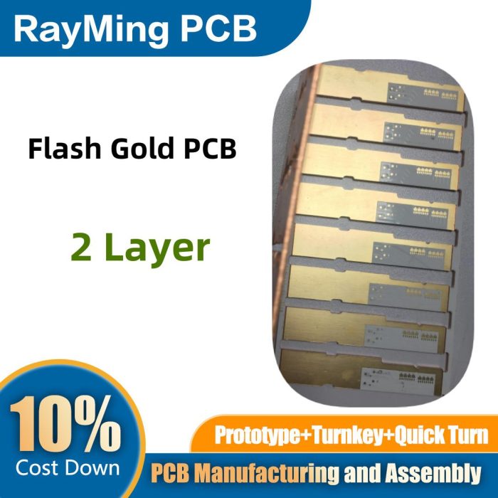 RayMig 2 Layer Flash Gold PCB - RayPCB