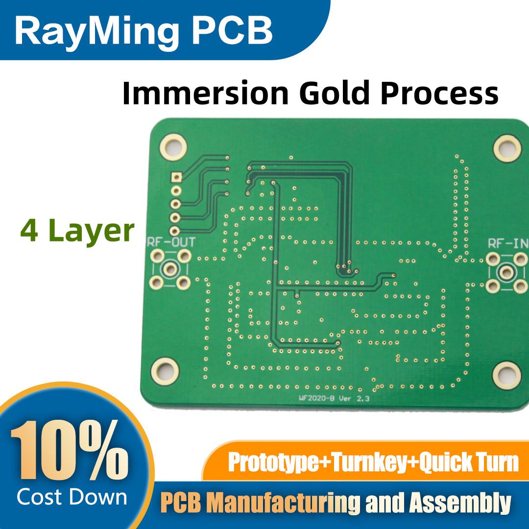 RayMing 4 Layer Immersion Gold Process - RayPCB