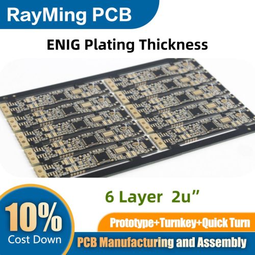 RayMing 6 Layer 2u” ENIG Plating Thickness PCB - RayPCB