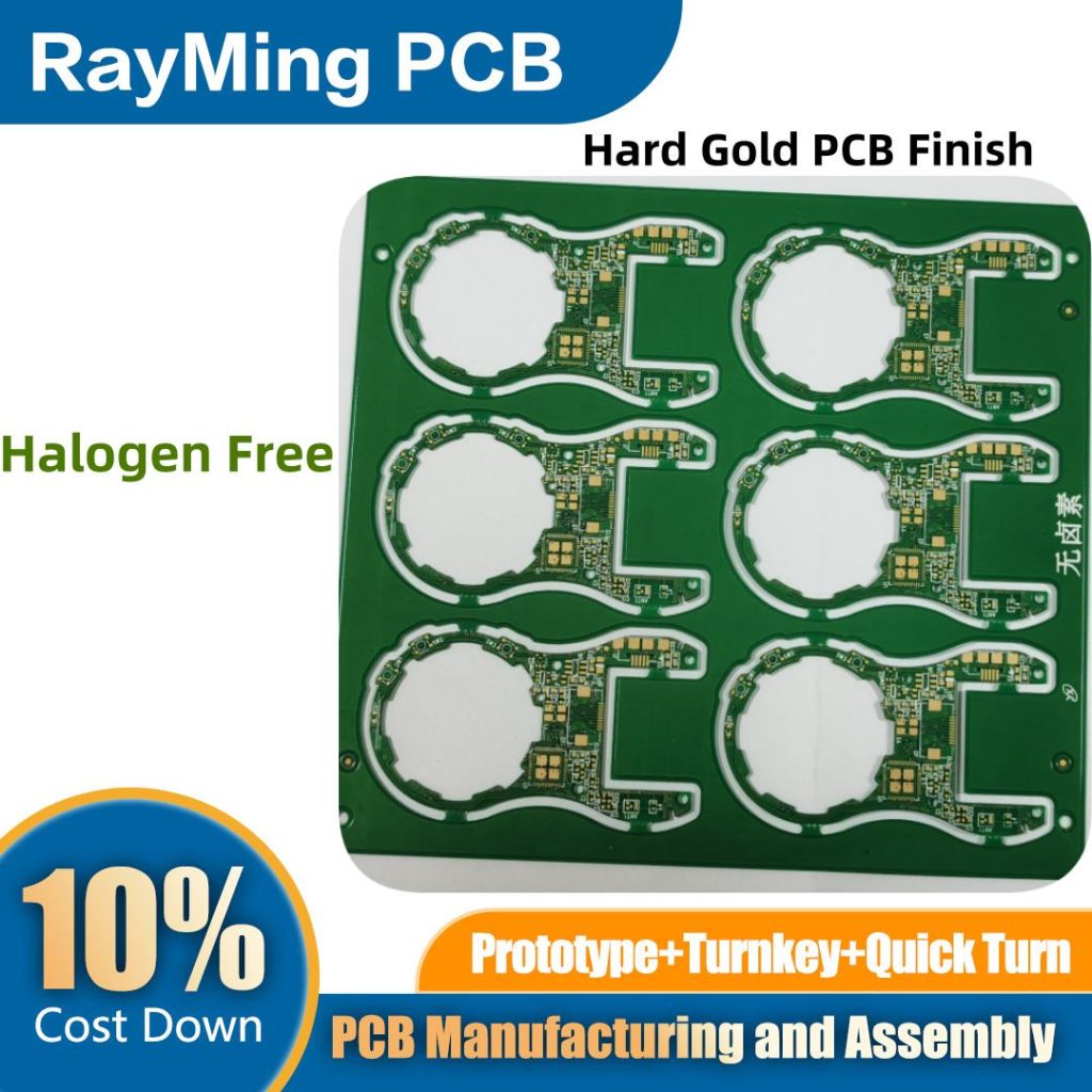 RayMing Halogen Free Hard Gold PCB Finish - RayMing PCB