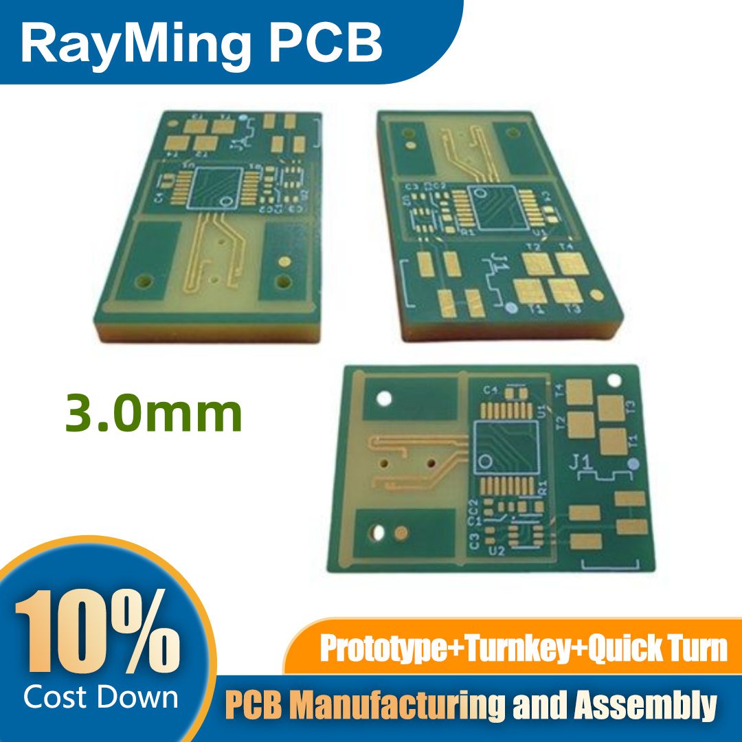 RAYMING 3.0mm PCB printed circuit boards with ENIG Immersion gold board - RayPCB